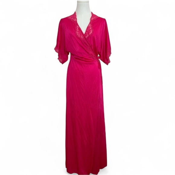 Olga | Intimates & Sleepwear | Vintage Olga Lace Trim Fuchsiahot Pink ...